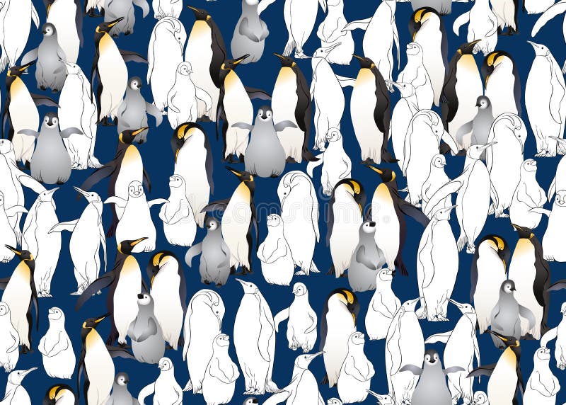 Penguins Repeating Stock Illustrations – 118 Penguins Repeating Stock ...