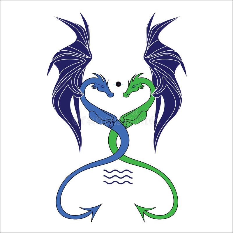 Fantasy Dragon Head Emblem Illustration Stock Vector - Illustration of ...