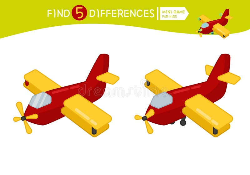 Kids educational game stock vector. Illustration of aviation - 138250595