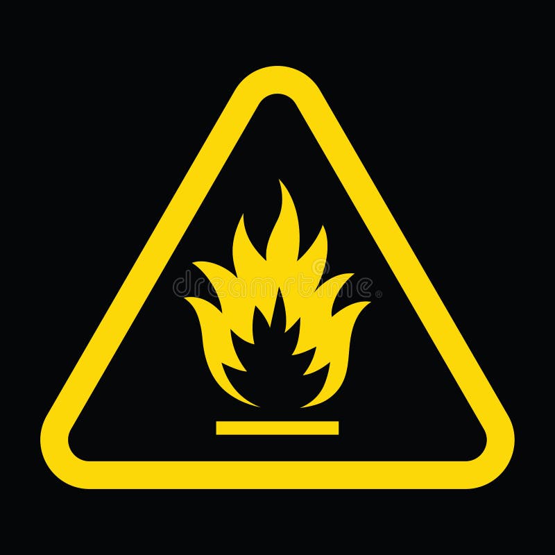 Fire or Flame Icon or Symbol Stock Illustration - Illustration of fiery ...