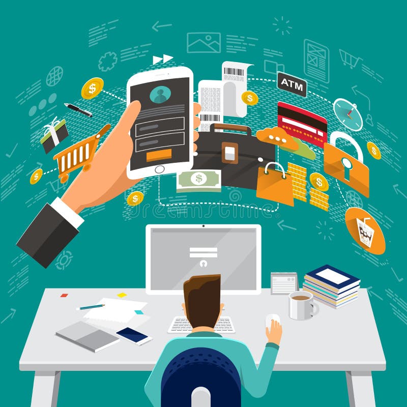 Print stock vector. Illustration of business, internet - 73473810 Print stock vector. Illustration of business, internet - 73473810