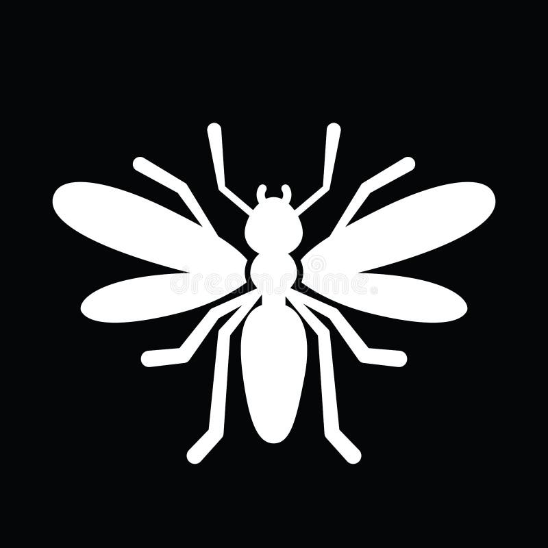 Flying ant simple stock vector. Illustration of isolated - 264441039