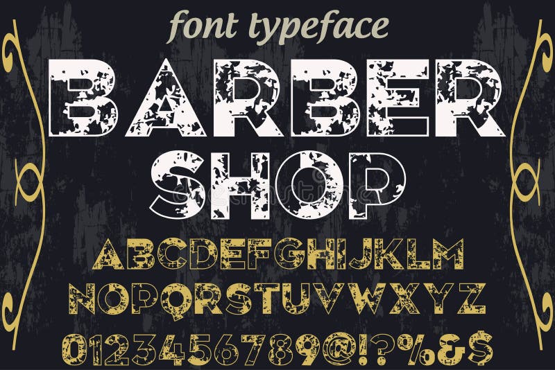 Barber Alphabet Stock Illustrations – 375 Barber Alphabet Stock ...