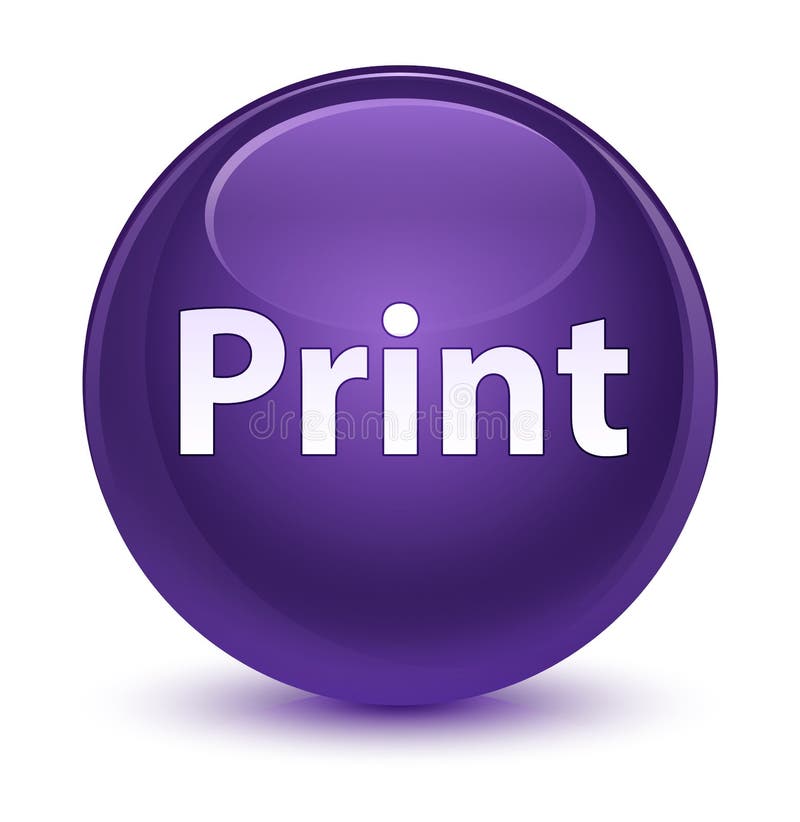 Print Glassy Purple Round Button Stock Illustration - Illustration of ...
