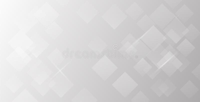 Gray and White Square Abstract Background Stock Illustration ...