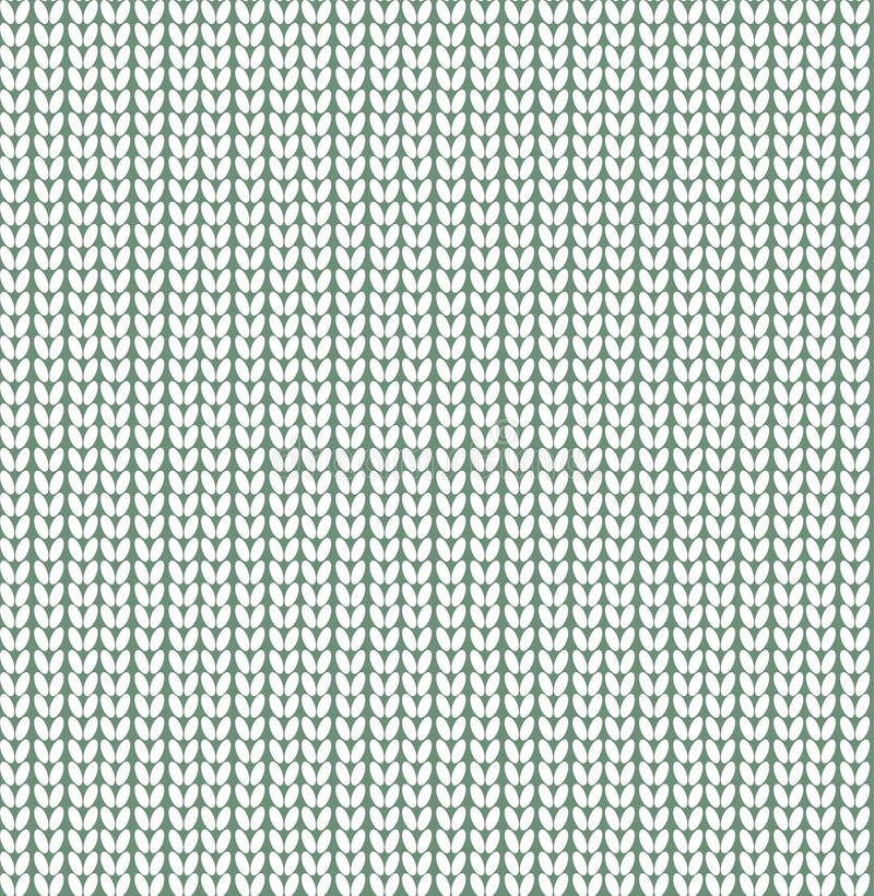 Green and White Realistic Simple Knit Texture Pattern. Woolen Sweater ...