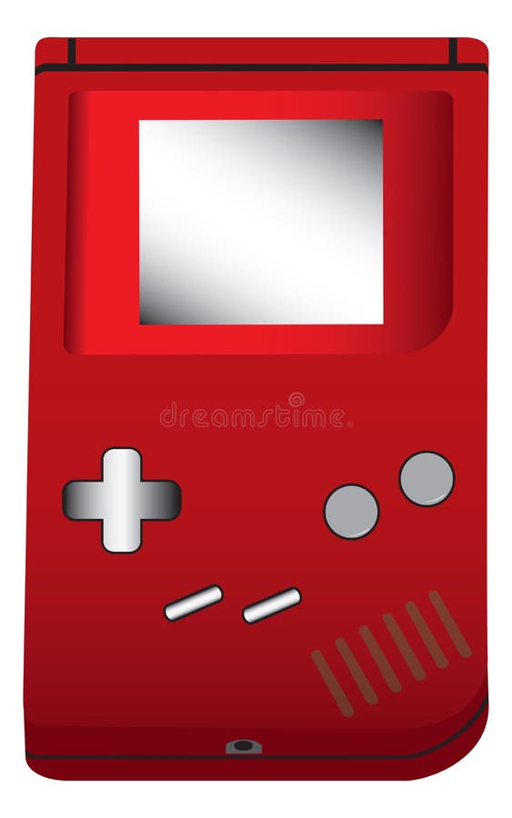 Handheld game illustration stock vector. Illustration of isolated ...
