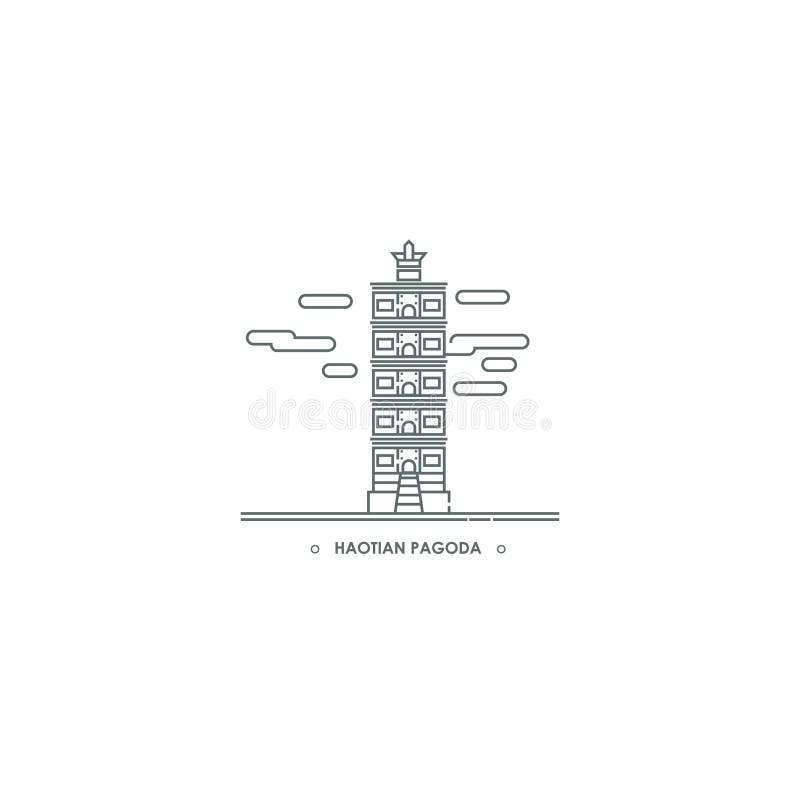 Haotian Pagoda Stock Illustrations – 2 Haotian Pagoda Stock ...