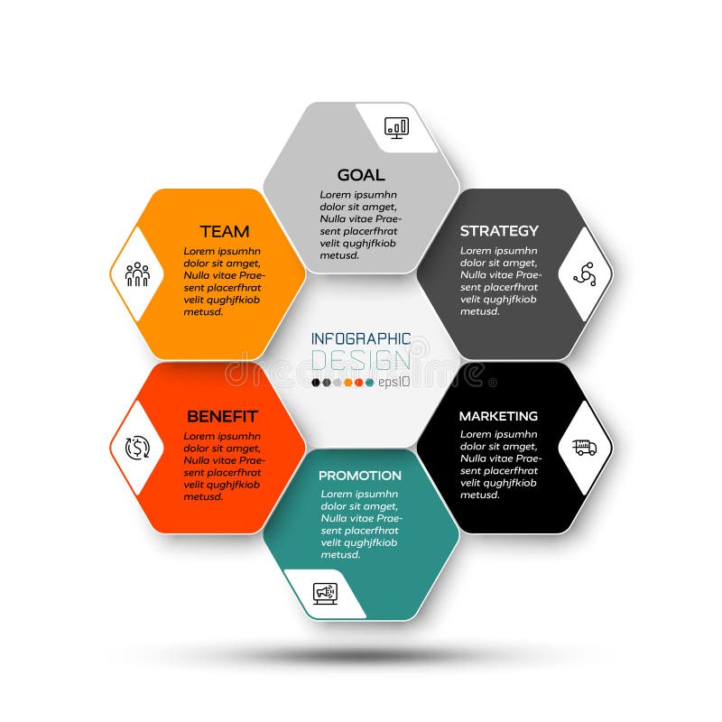Infographics To Describe the Process. Stock Vector - Illustration of ...