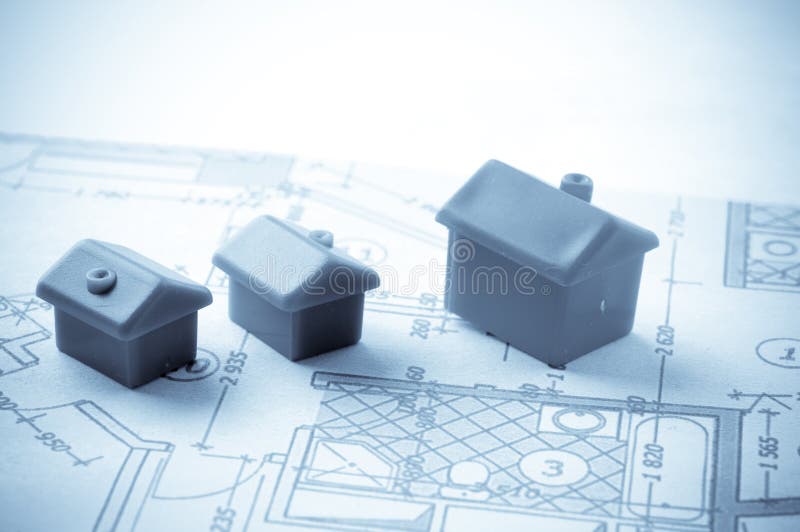 Print of a house stock photo. Image of blue, sale, house - 12685532