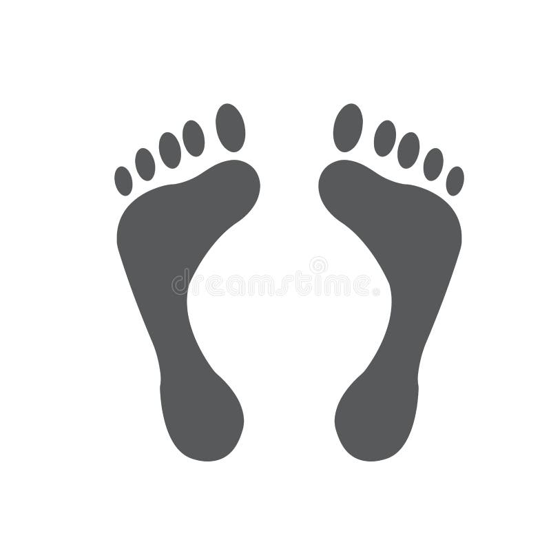 Print of Human Foot Isolated Stock Vector - Illustration of heel ...