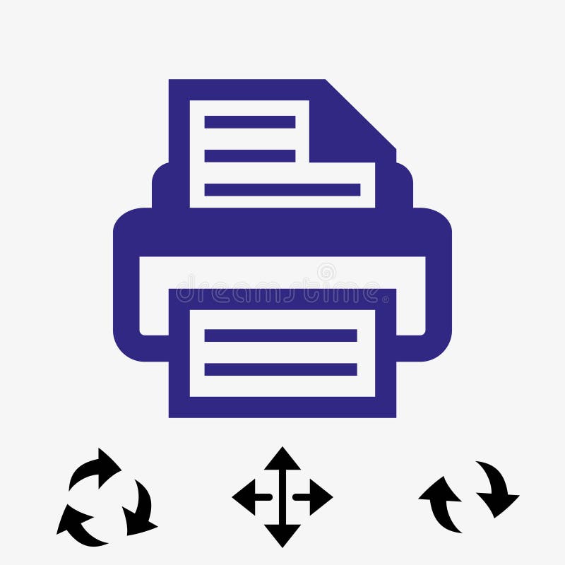 Print Icon Stock Vector Illustration Flat Design Stock Vector ...