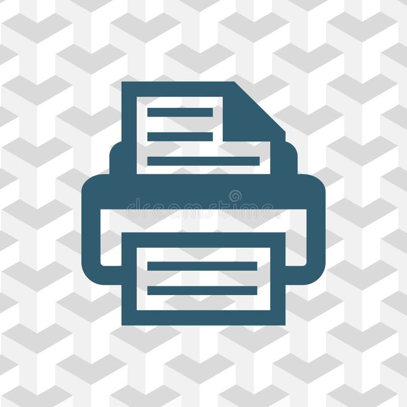 Print Icon Stock Vector Illustration Flat Design Stock Vector ...