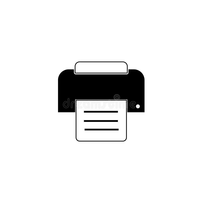 Printer with paper stock illustration. Illustration of paper - 10508894