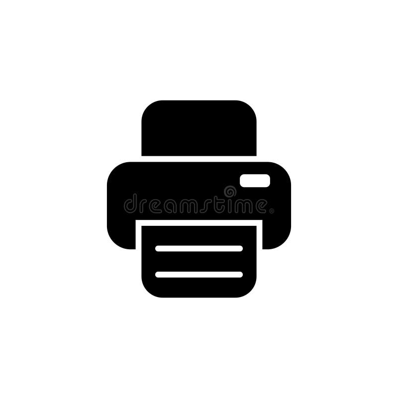 Print Icon . Printer Icon Vector Stock Vector - Illustration of machine ...
