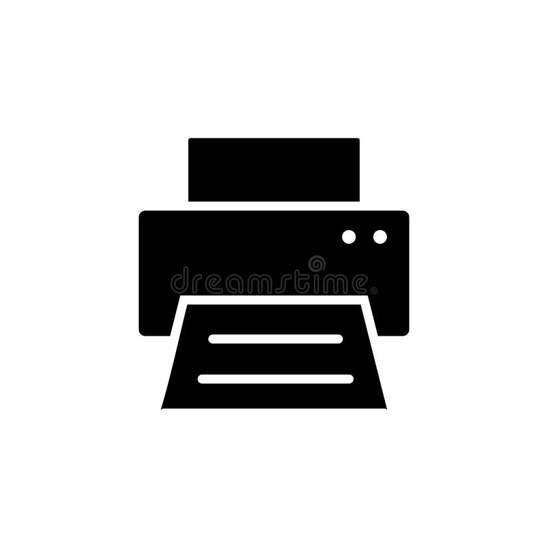 Print Icon . Printer Icon Vector Stock Vector - Illustration of ...