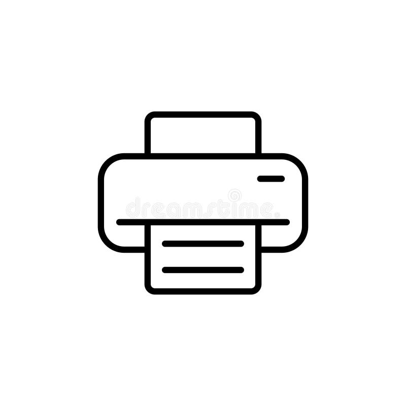 Print Icon . Printer Icon Vector Stock Vector - Illustration of ...