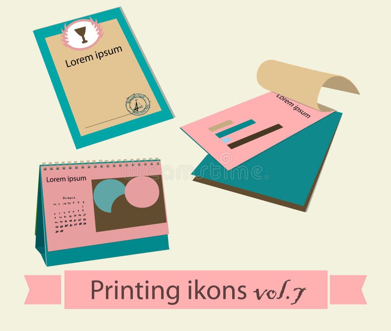 Print icons set7. stock vector. Illustration of design - 67422171