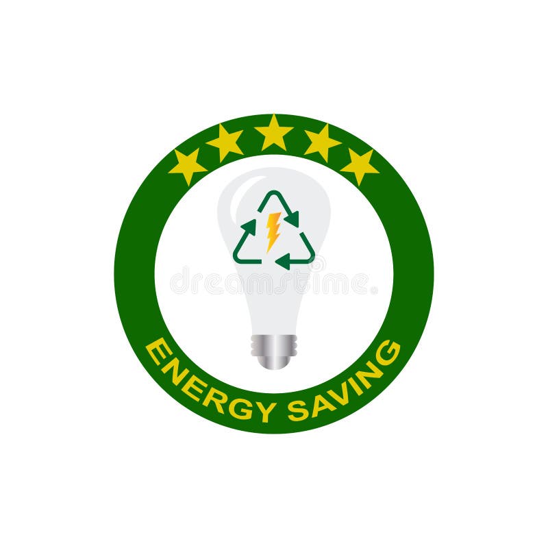 Energy saving symbol stock vector. Illustration of green - 232820110