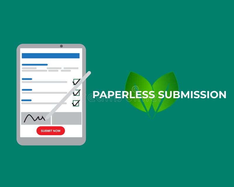 Paperless Submission Stock Illustrations – 15 Paperless Submission ...