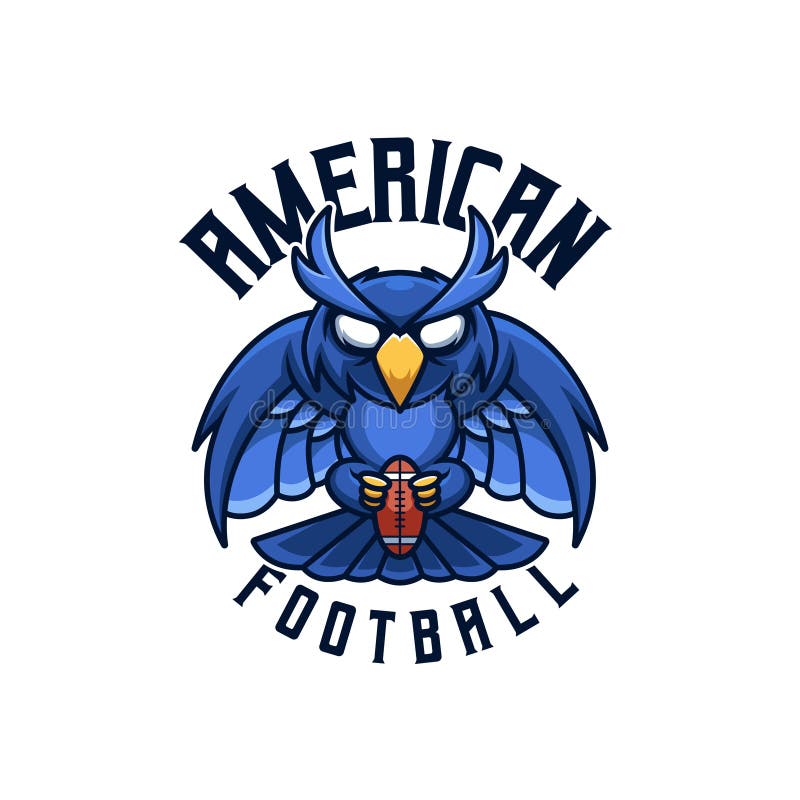 Owl Mascot for American Footbal Team Logo or Marchendise Stock ...