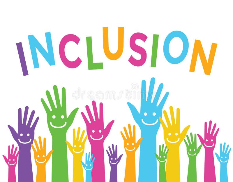 Inclusion Concept, Colorful Hands Stock Vector - Illustration of help ...