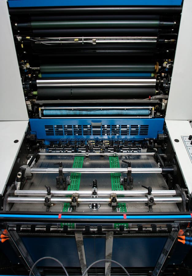 Offset printing machine stock image. Image of plant, machine - 14584755