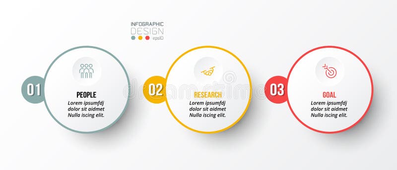 Infographic Business Template with Step or Option Design Stock Vector ...