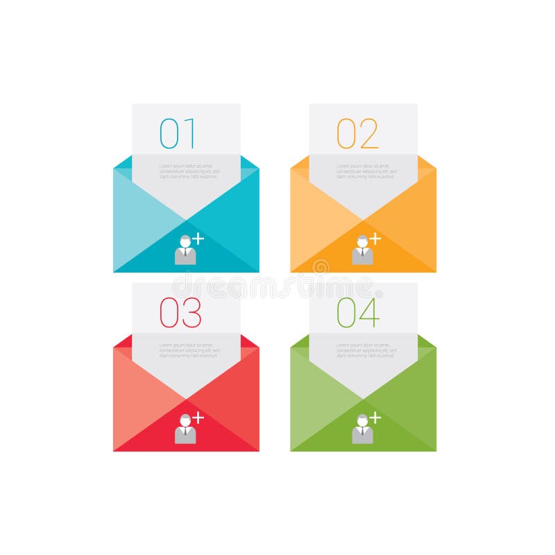 Infographic Envelopes Stock Illustrations – 122 Infographic Envelopes ...
