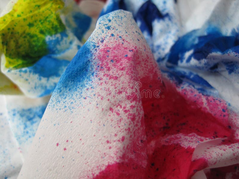 Print ink on the tissue stock photo. Image of tissue - 209652640