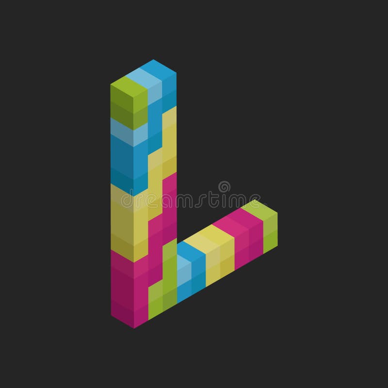 L Letter Geometric Shapes Stock Illustrations – 69 L Letter Geometric ...