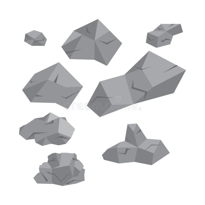 Isometric Rocks Stock Illustrations – 998 Isometric Rocks Stock ...