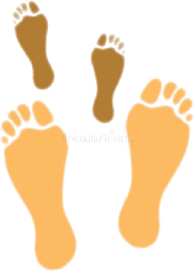 Brown Baby Footprints Stock Illustrations – 75 Brown Baby Footprints ...