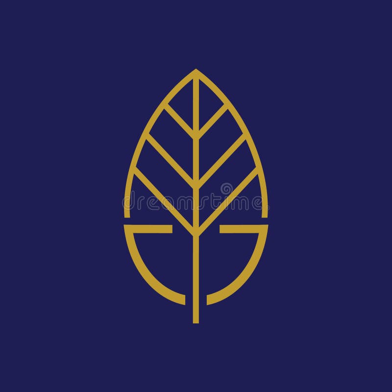 Leaf Vector Logo Template Element Stock Vector - Illustration of luxury ...
