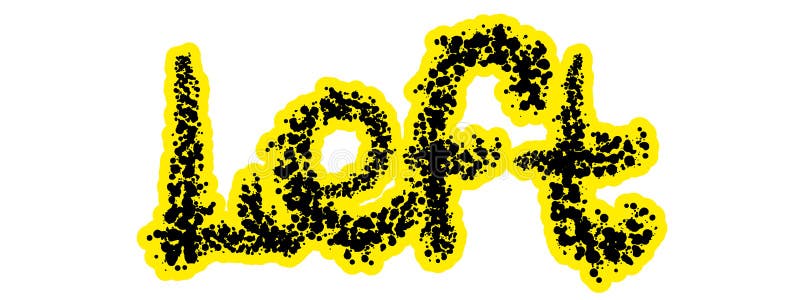 Left Hand Drawn Text. Lettering, Calligraphy Word Graphic Stock Vector ...