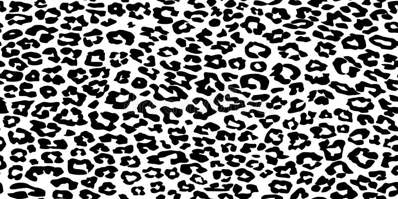Print Leopard Popular Pattern Texture Repeating Seamless Monochrome ...