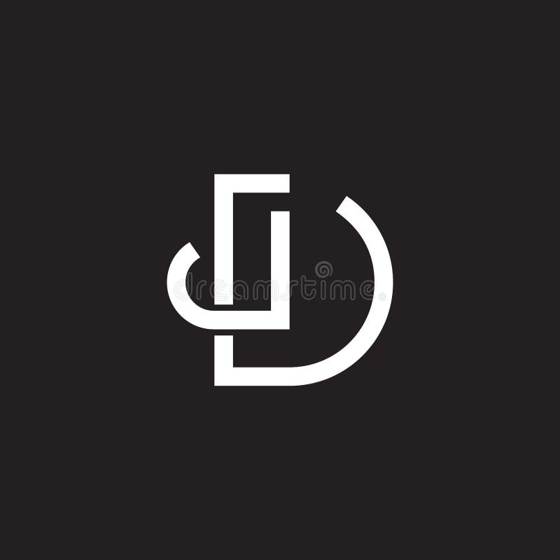 Letter Dl Linked Linear Geometric Logo Vector Stock Vector ...