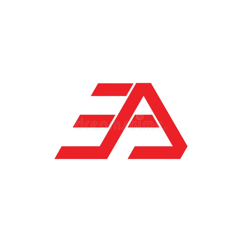 Letter a Fast Movement Geometric Logo Vector Stock Vector ...