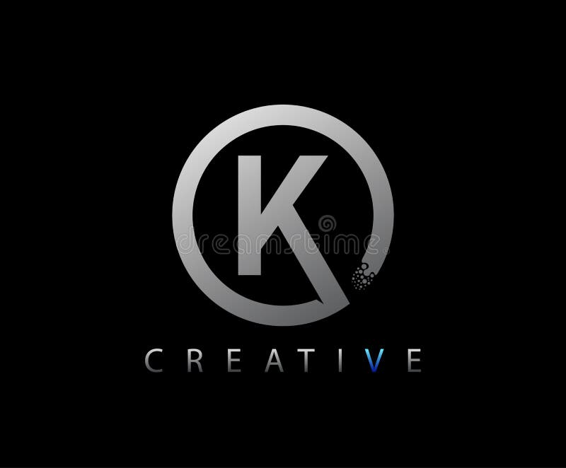 Circle Letter K Network , Technology and Digital Logo Stock Vector ...