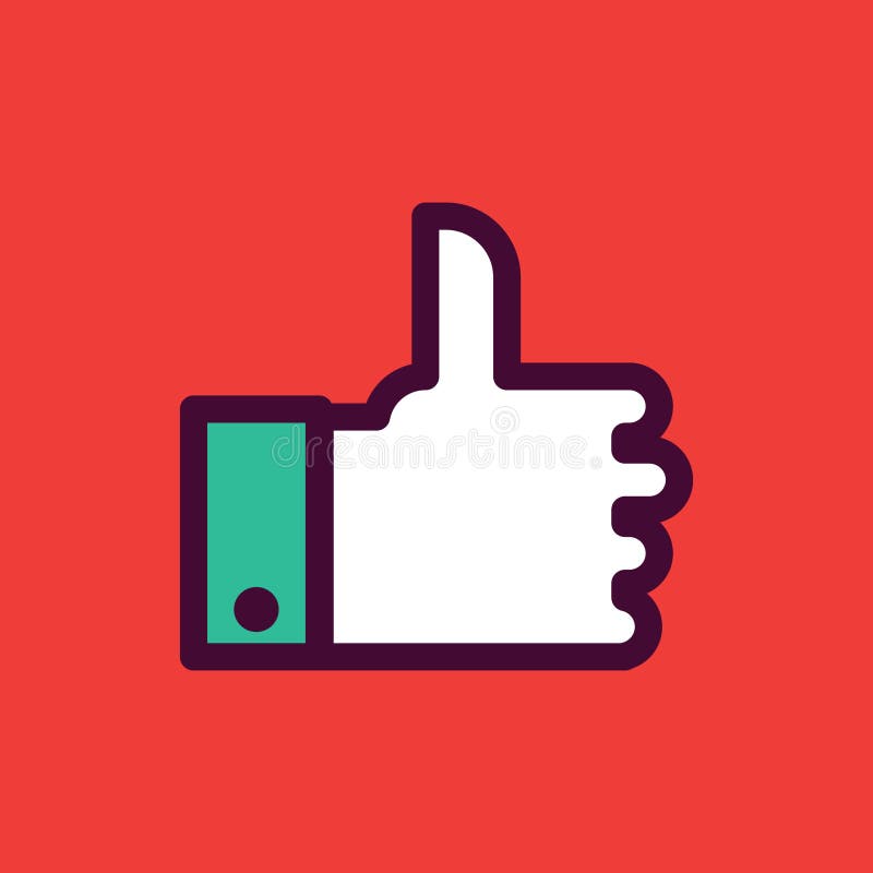 Print stock vector. Illustration of like, icon, hands - 187844840