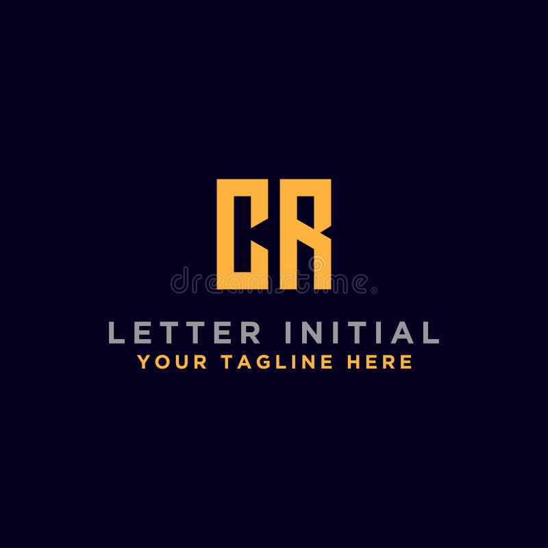 Logo Design CR Icon Initial Letter Logo Vector Eps 10 Stock Vector ...