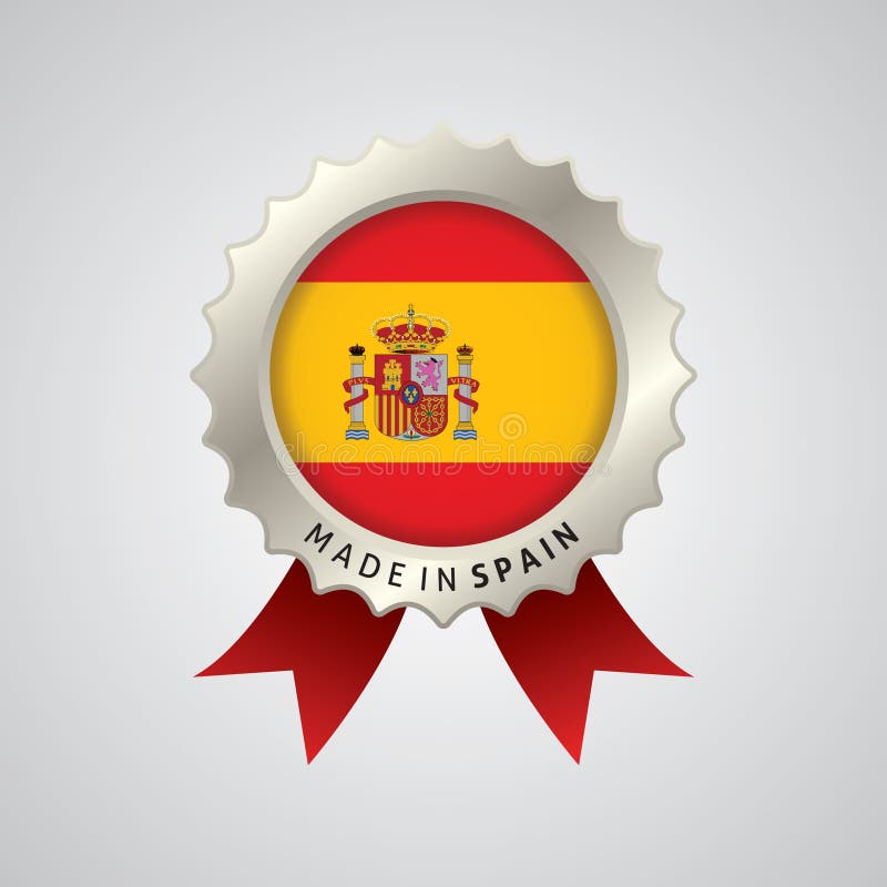 Made Spain Badges Spanish Flag Stock Illustrations – 23 Made Spain ...