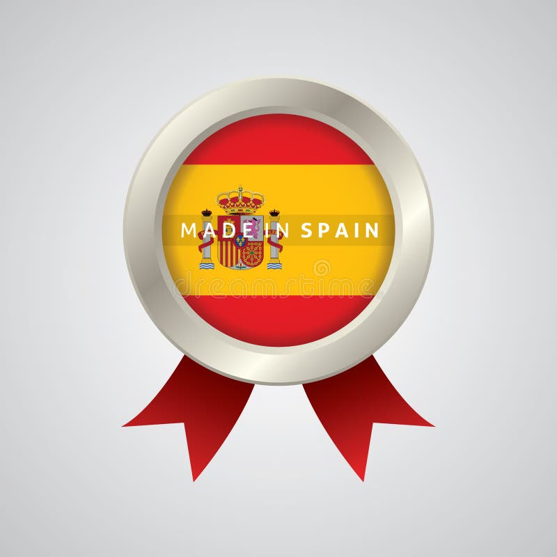 Made Spain Badges Spanish Flag Stock Illustrations – 23 Made Spain ...
