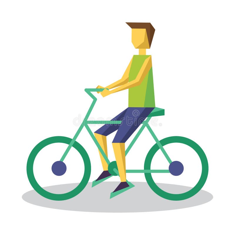 Human Figure Riding Bike Stock Illustrations – 125 Human Figure Riding ...