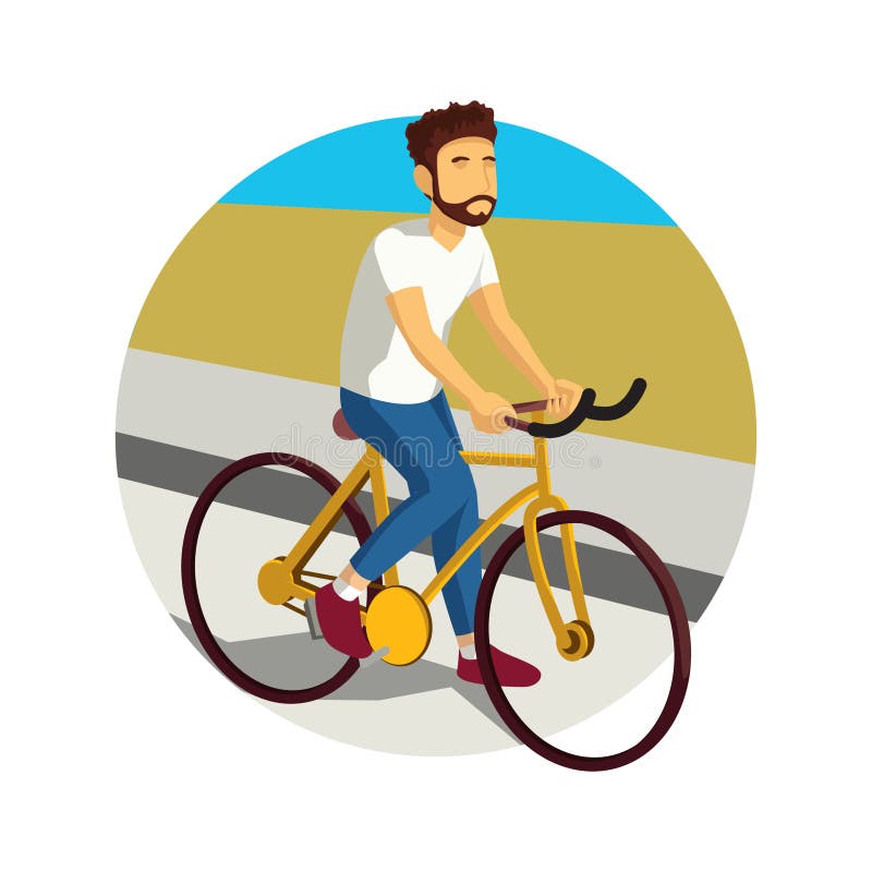Human Figure Riding Bike Stock Illustrations – 125 Human Figure Riding ...