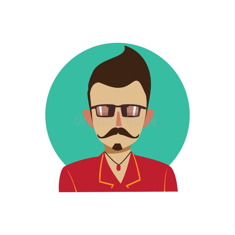 Print stock illustration. Illustration of guys, avatars - 186840854