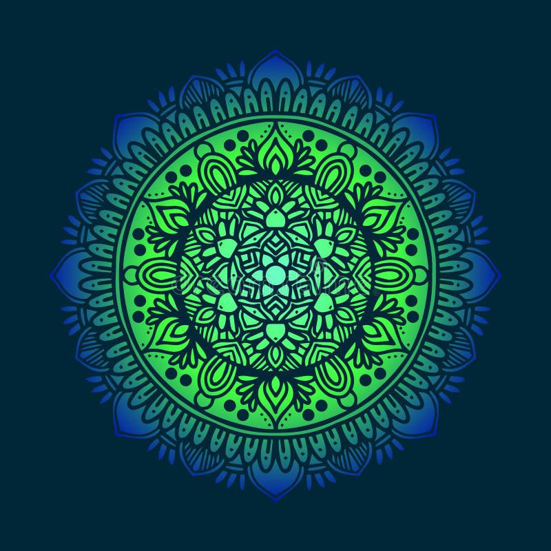 Mandala Vector Art Template Illustration Eps File Stock Vector ...