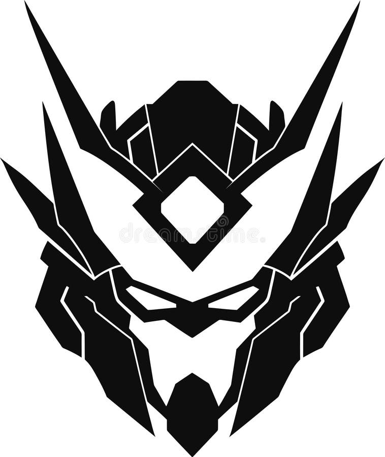 Mecha Black White Stock Illustrations – 782 Mecha Black White Stock ...