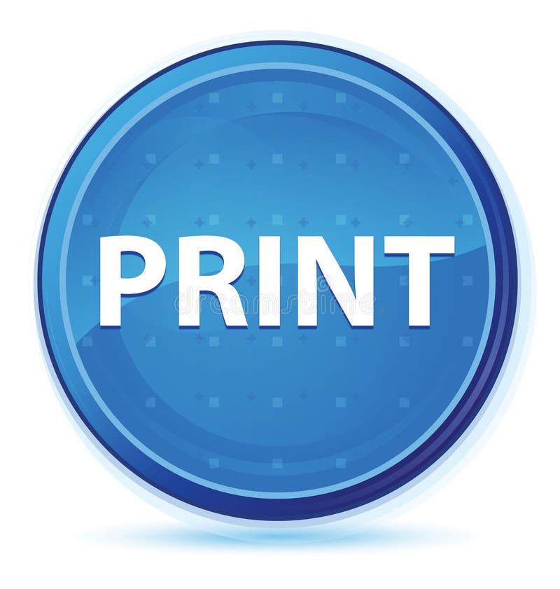 Print Midnight Blue Prime Round Button Stock Vector - Illustration of ...