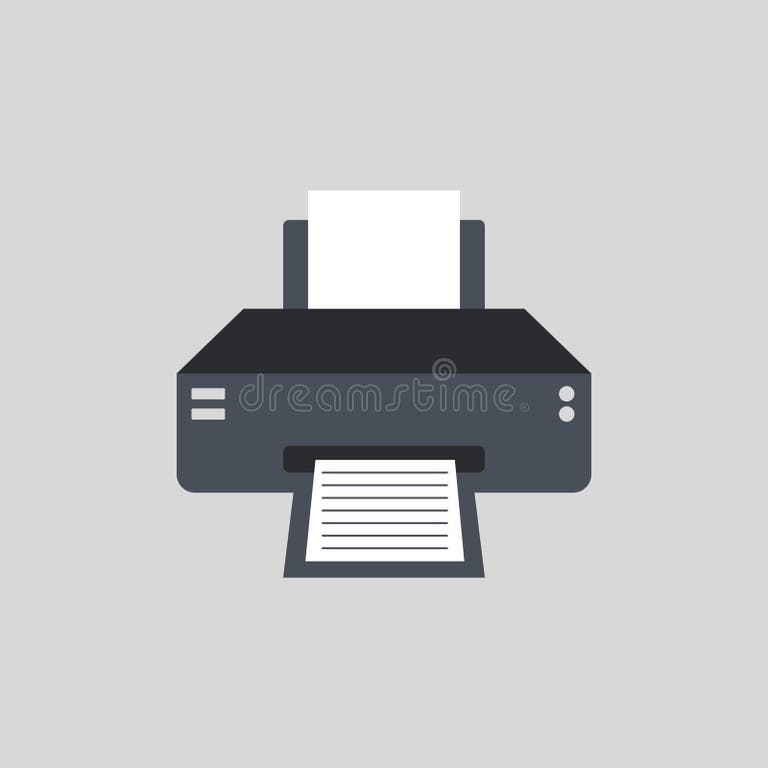 Modern Printer Vector Illustration. Flat Printer for Web Page Design ...